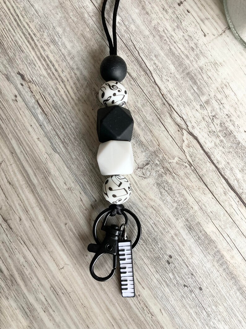 Music Note Teacher Lanyard School Office Staff. Holds Your - Etsy