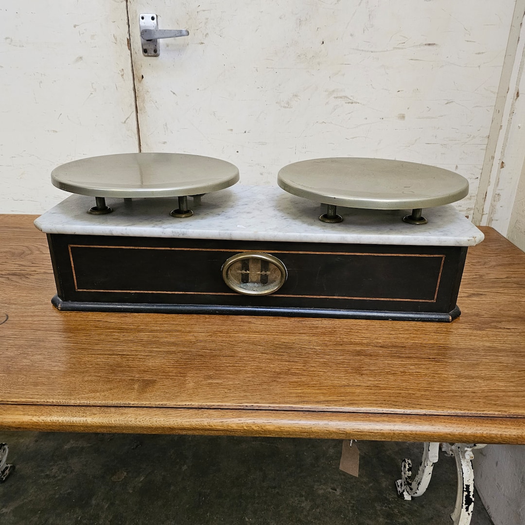 Vintage Marble Top Scales by Falcot Freres (lyon) - Etsy