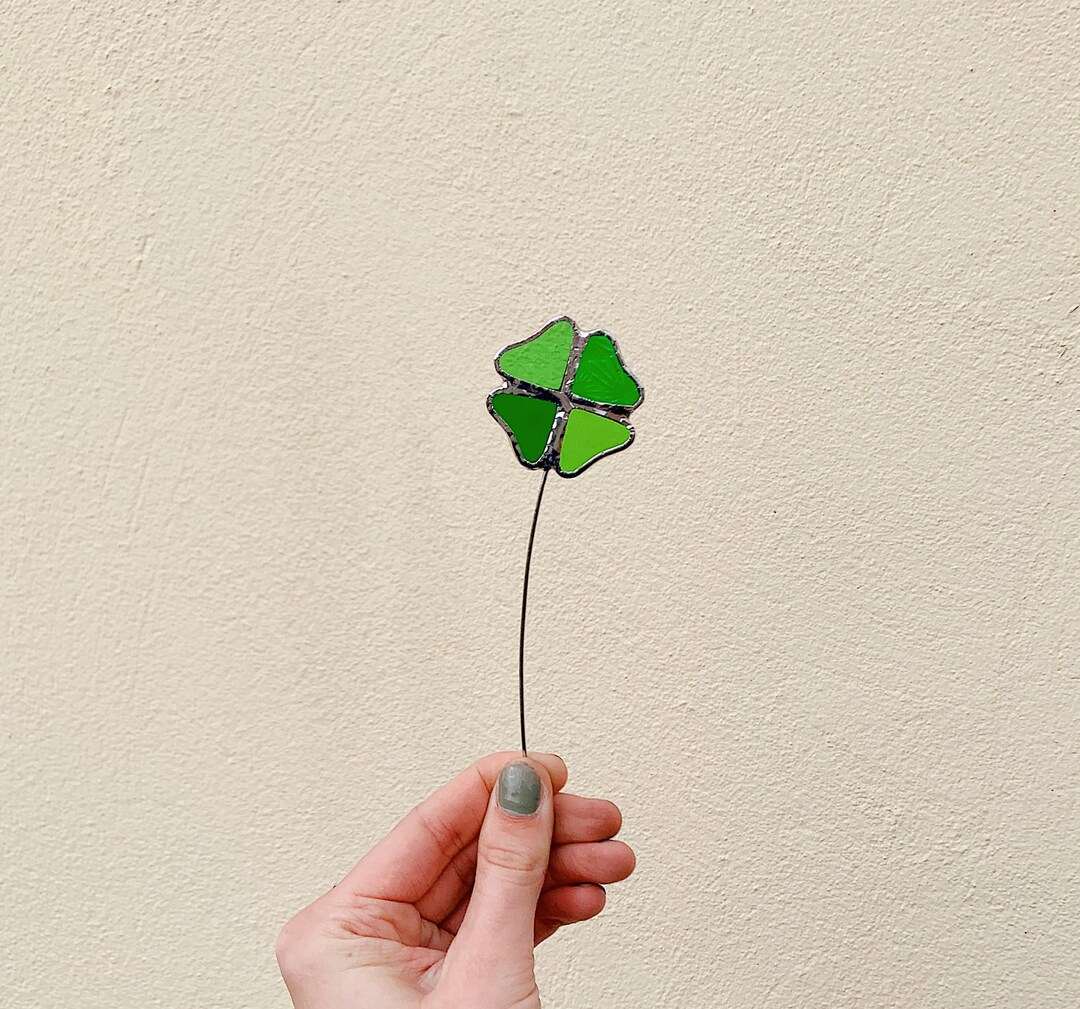 Stained Glass Four Leaf Clover - Etsy