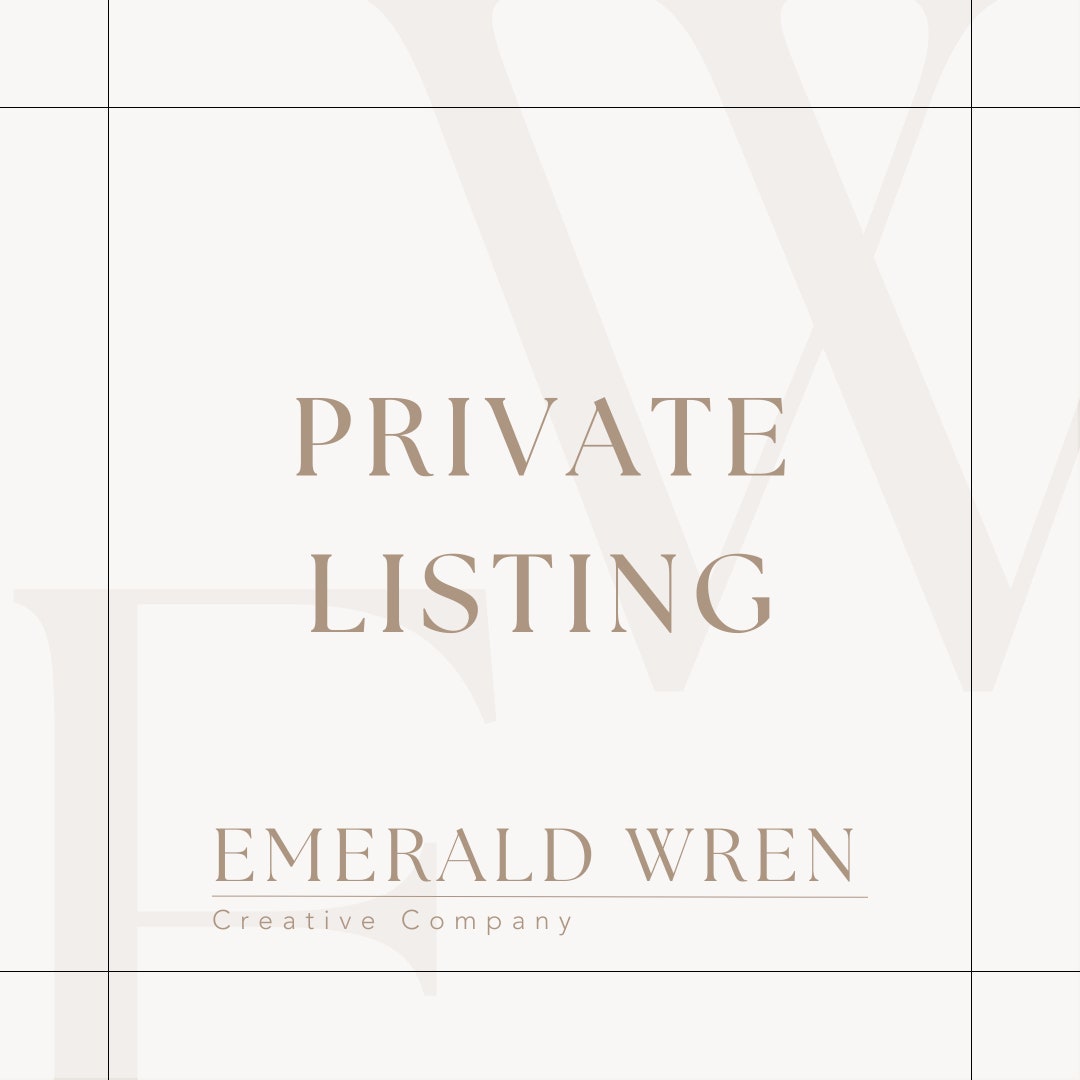 Emerald Wren Private Listing - Etsy