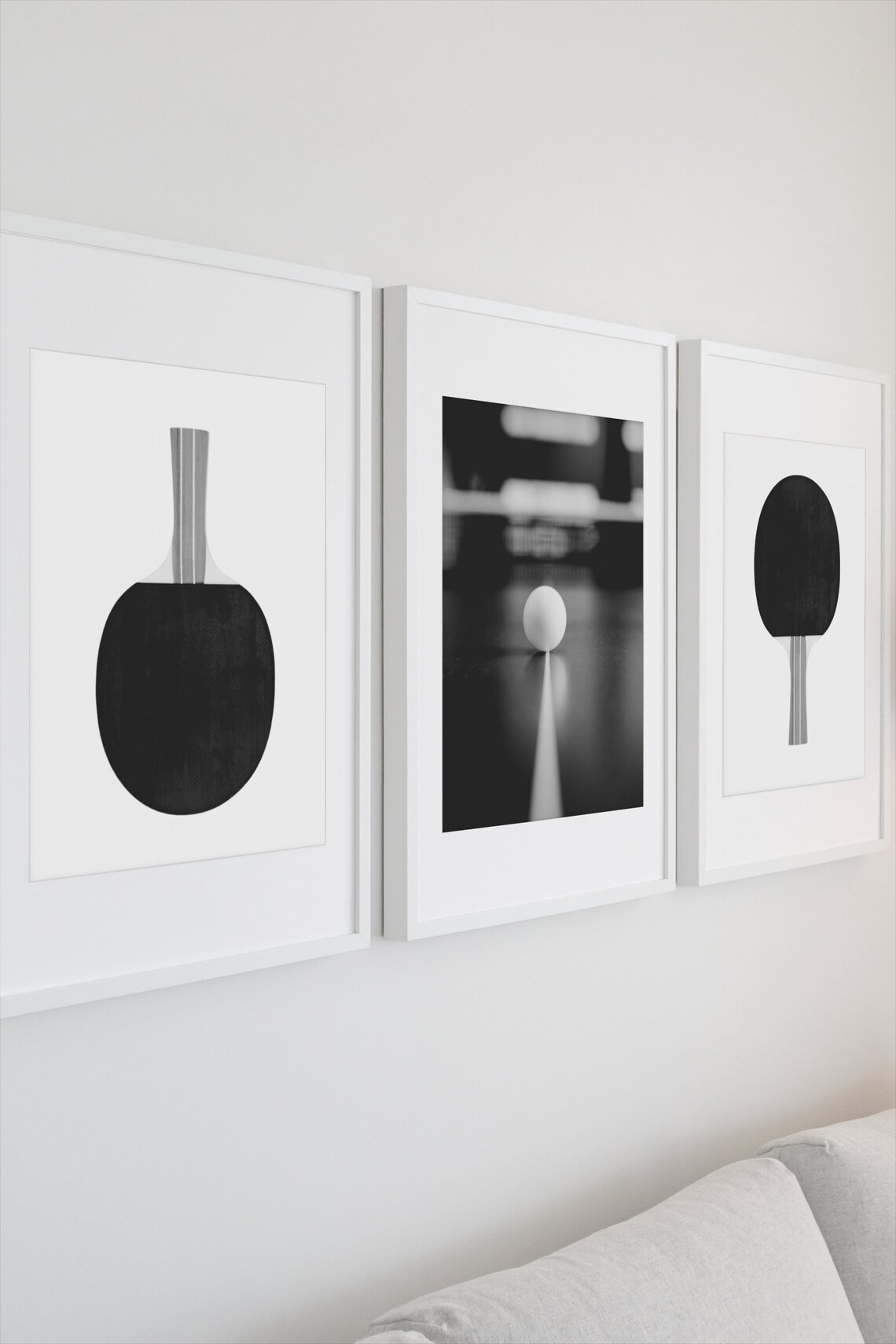 Table Tennis Digital Download Art Prints – Ping Pong, Set of Three 3 ...
