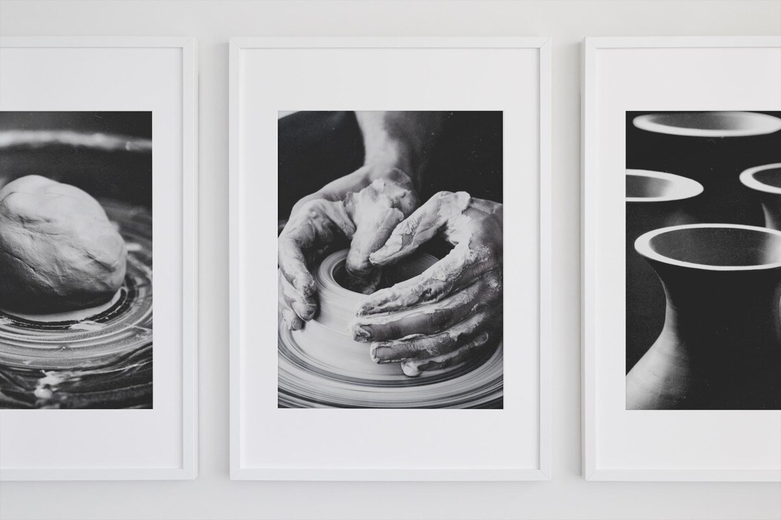 Pottery Digital Download Art Prints – Set of Three 3, Clay, Instant ...