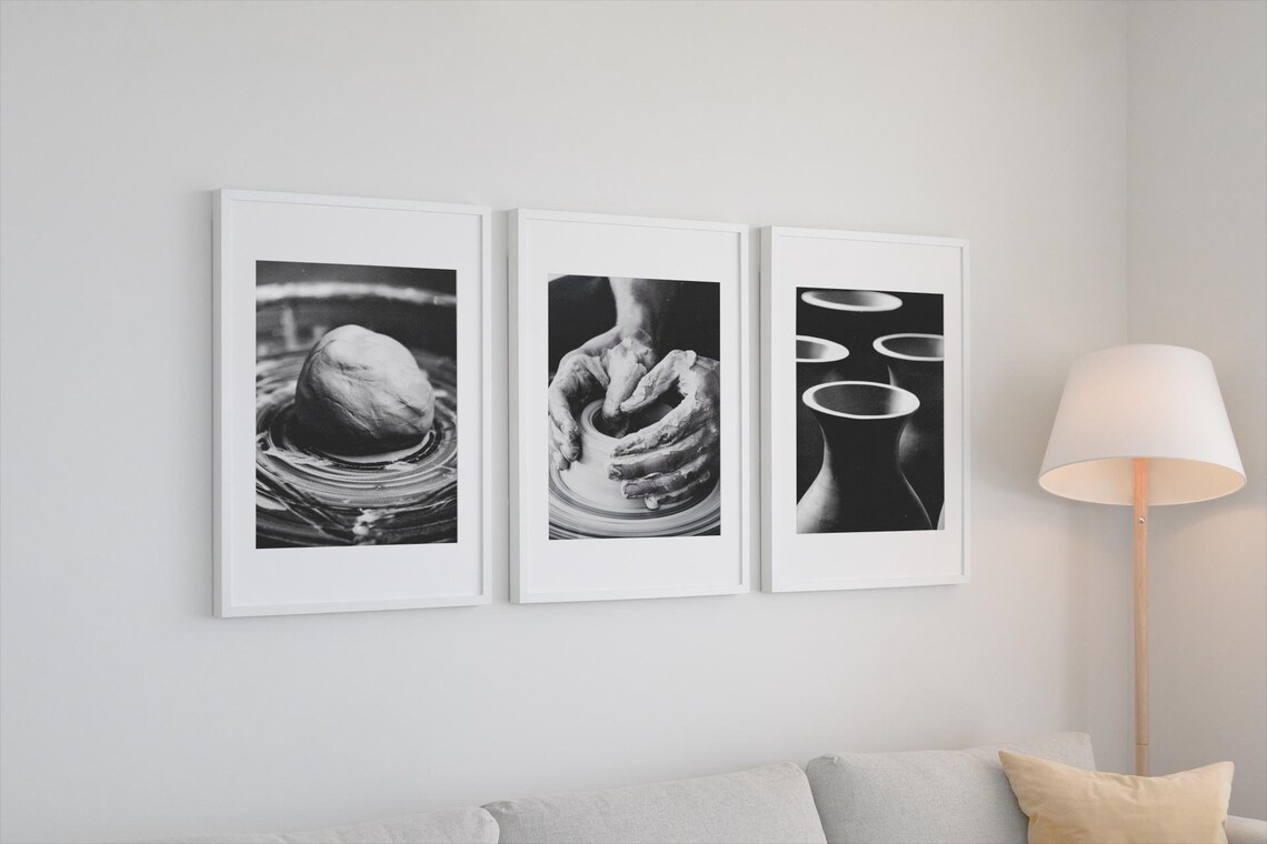 Pottery Digital Download Art Prints – Set of Three 3, Clay, Instant ...