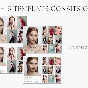Onepager Modeling Model Comp Card / Sedcard for Castings, Compcard ...
