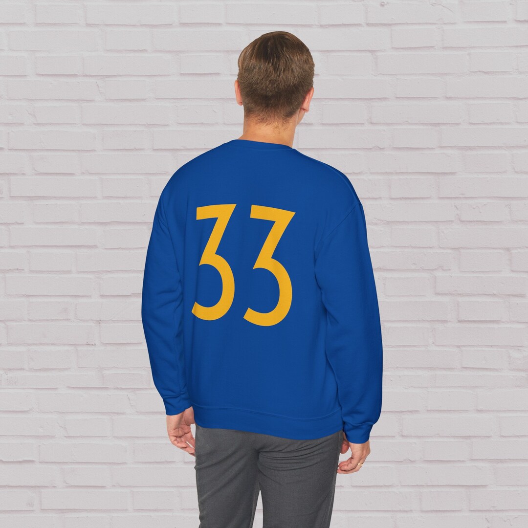 Fallout Inspired Sweater With 33 Back Print Vault Dweller - Etsy