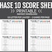 Phase 10 Score Sheet, Printable Score Sheet, Digital, Instant Download ...