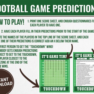 Football Game Predictions, Superbowl Party, Football Predictions ...