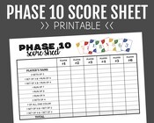 Card Game Scoring Sheets Printable Digital Download, Pinochle, Euchre ...