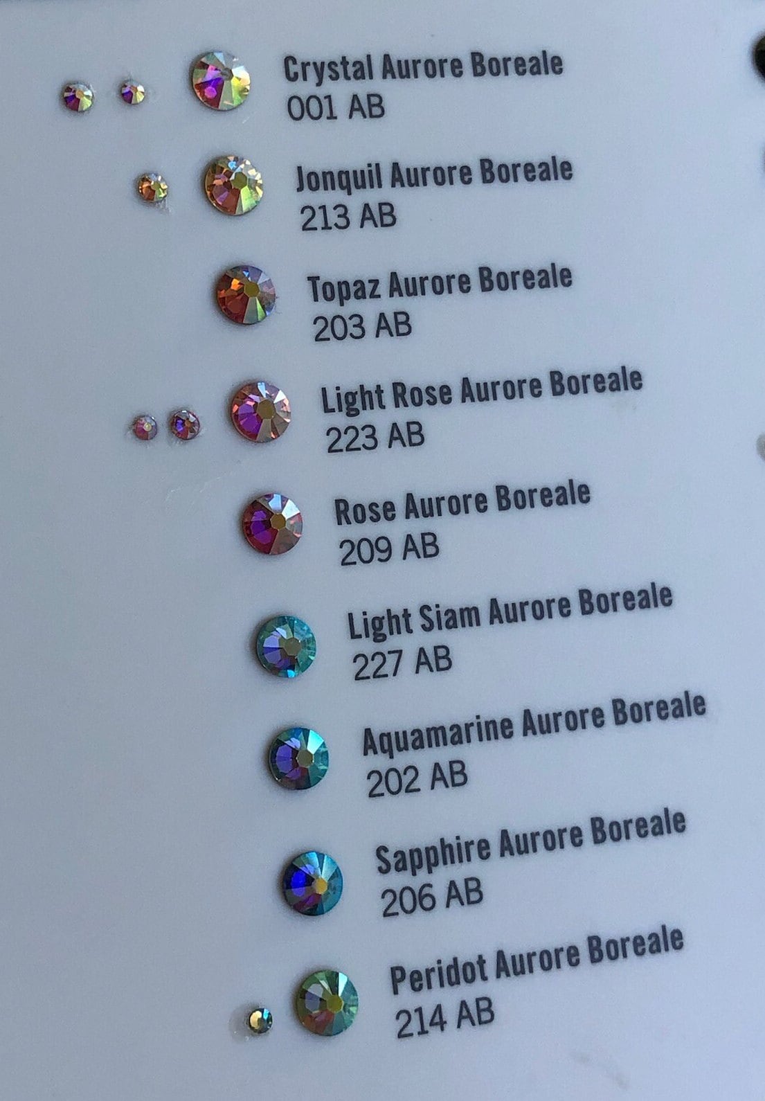 15 Pieces 1.8 Mm SS5 Different Colors Swarovski Crystals - Etsy