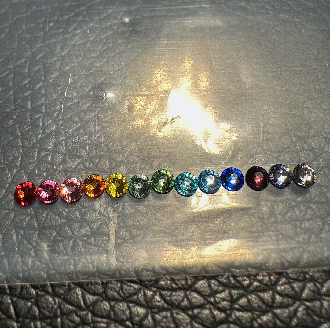 Rainbow Set Swarovski Tooth Gems 1.8 Mm & 2.2 Mm - Etsy