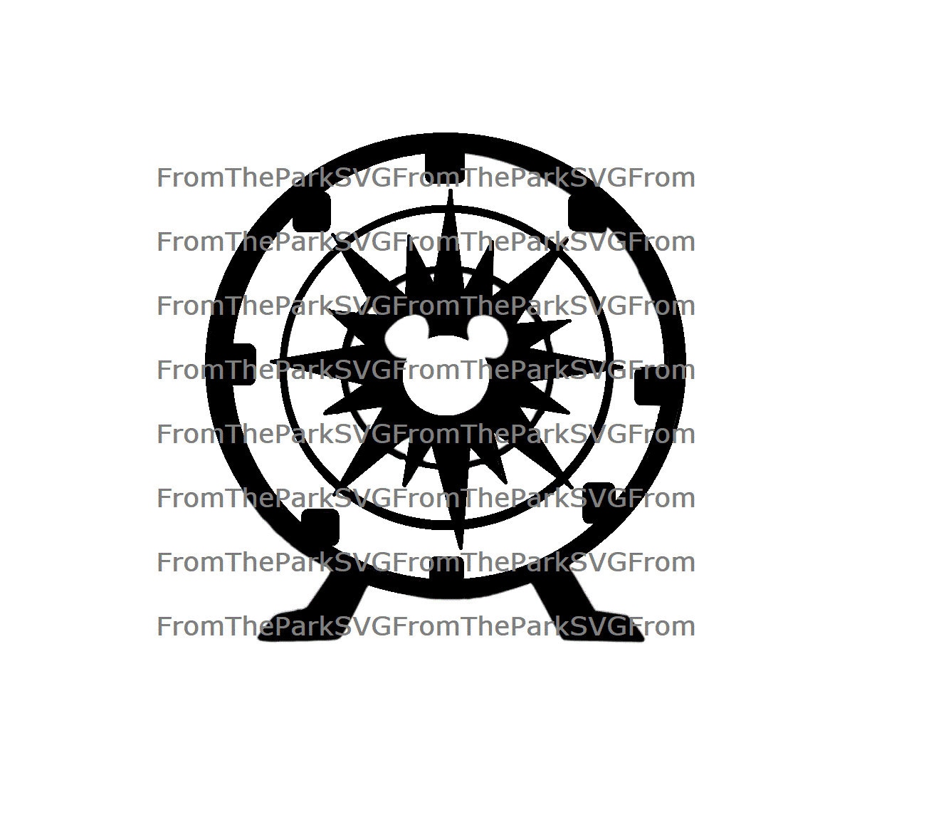 Mickey Ferris Wheel California Adventure Digital File Download / SVG ...