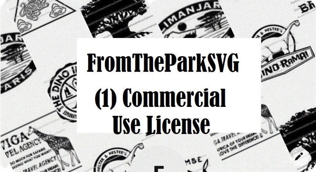 Commercial License 1 Needed per Design Unlimited Use SVG PDF DXF - Etsy
