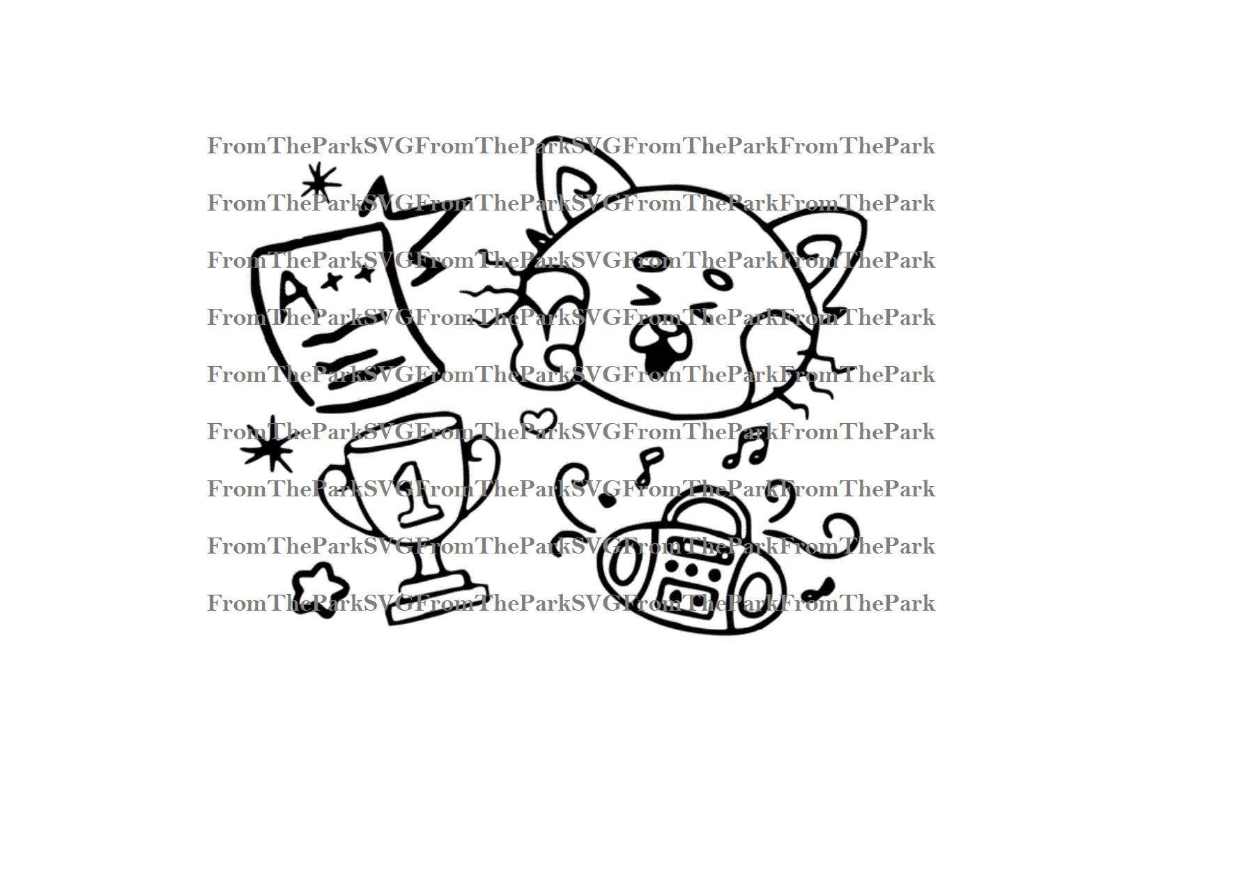 Turning Red Notebook Doodles Sketch Panda Digital File Download / SVG ...