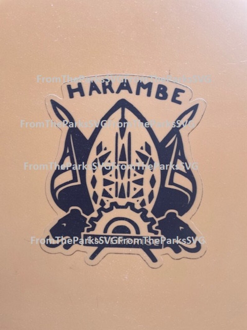 Harambe Africa Animal Kingdom Digital File Download / SVG / PDF / DXF ...