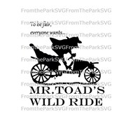 Toady Font Mr Toad Wind in the Willows Mr Toad's Wild Ride Digital File ...