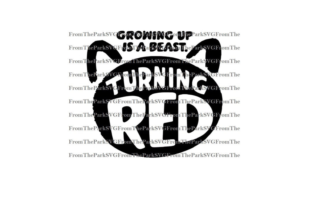 Turning Red Growing up is a Beast Panda Digital File Download / SVG ...