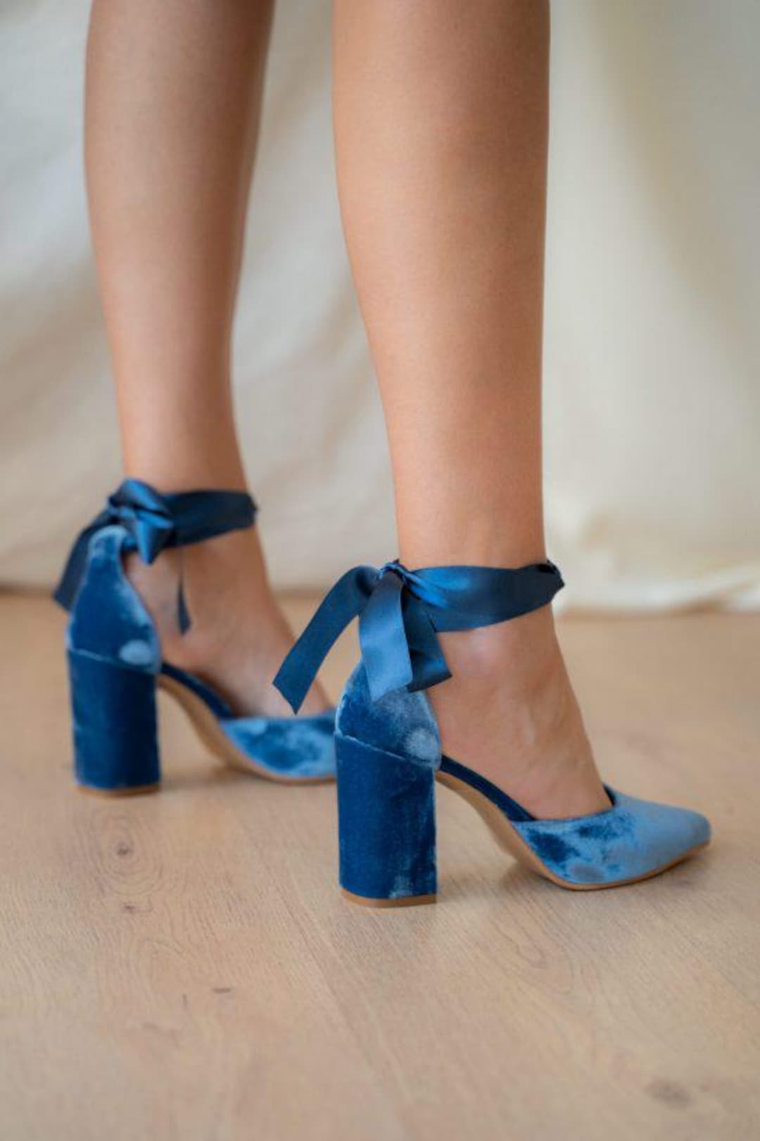 Blue Velvet Shoes, Navy Blue Velvet Bridal Heels, Burgundy Wedding ...