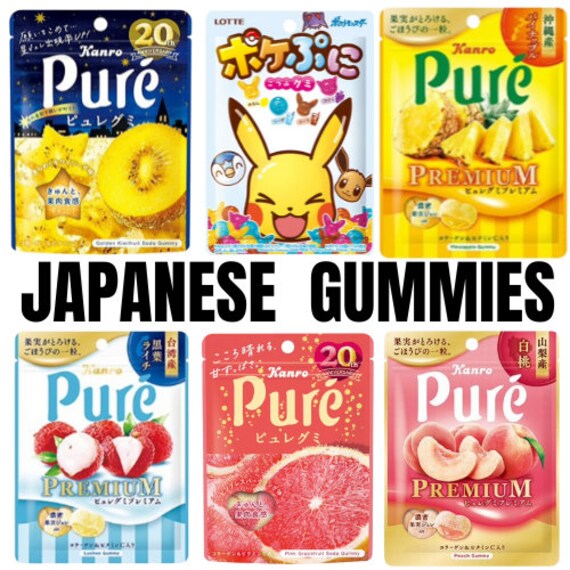 Japanese Rare Candies & Gummies Fruit Gummies Pokemon - Etsy UK