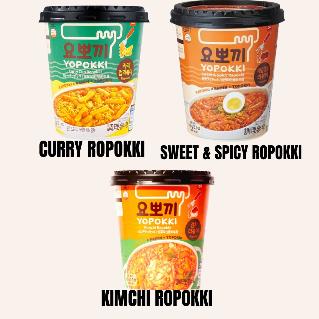 Buldak Rice Cake Ropokki Korean Rice Cake Instant Meal - Etsy