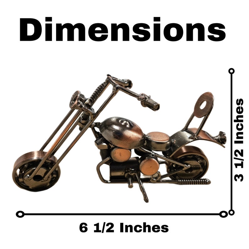 Motorcycle Model Welded From Scrap Metal Pieces & Parts-perfect Gift ...
