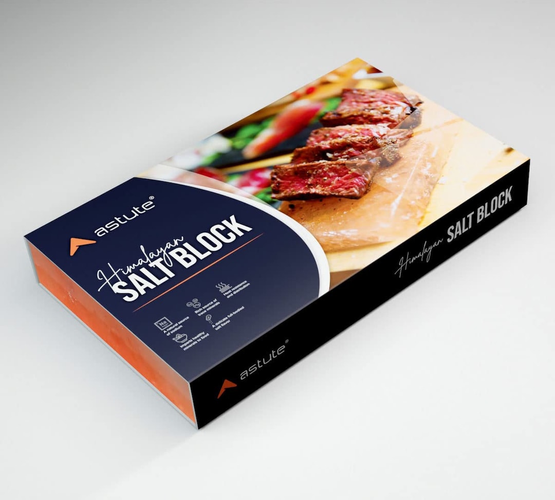 Astute Himalayan Salt Plate / Tile / Block With Holder Ideal for ...