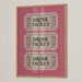 Drink Tickets Print, Trendy Wall Art, Drink Art Print, Vintage Tickets ...
