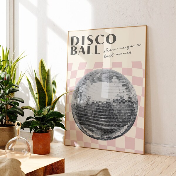 Mirror Ball Poster - Etsy