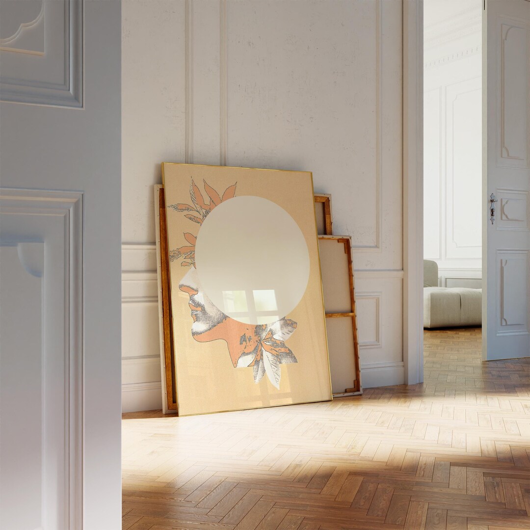 Altered Classical Art, Minimalist Art, Abstract Portrait, Trendy Wall ...