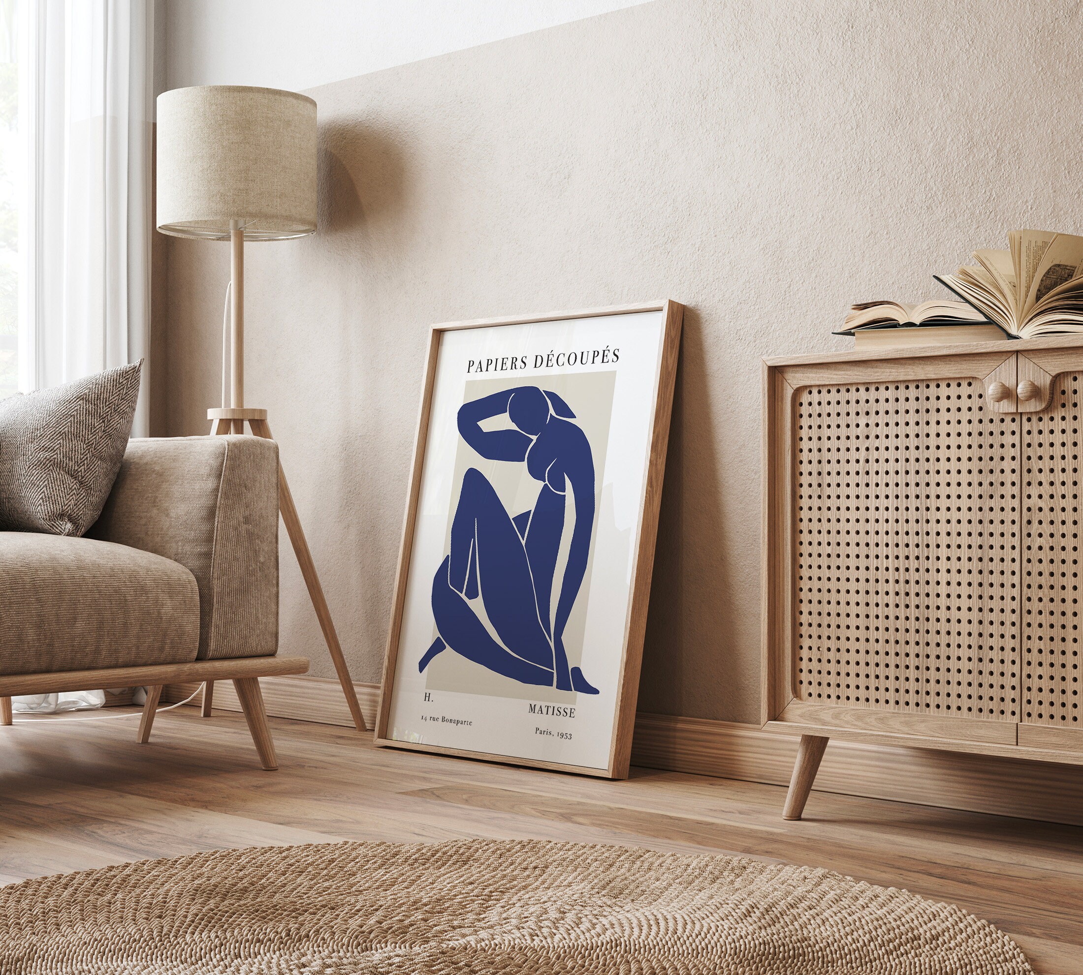 Henri Matisse Lady Blue Poster Vintage Lady Cut-outs Art - Etsy