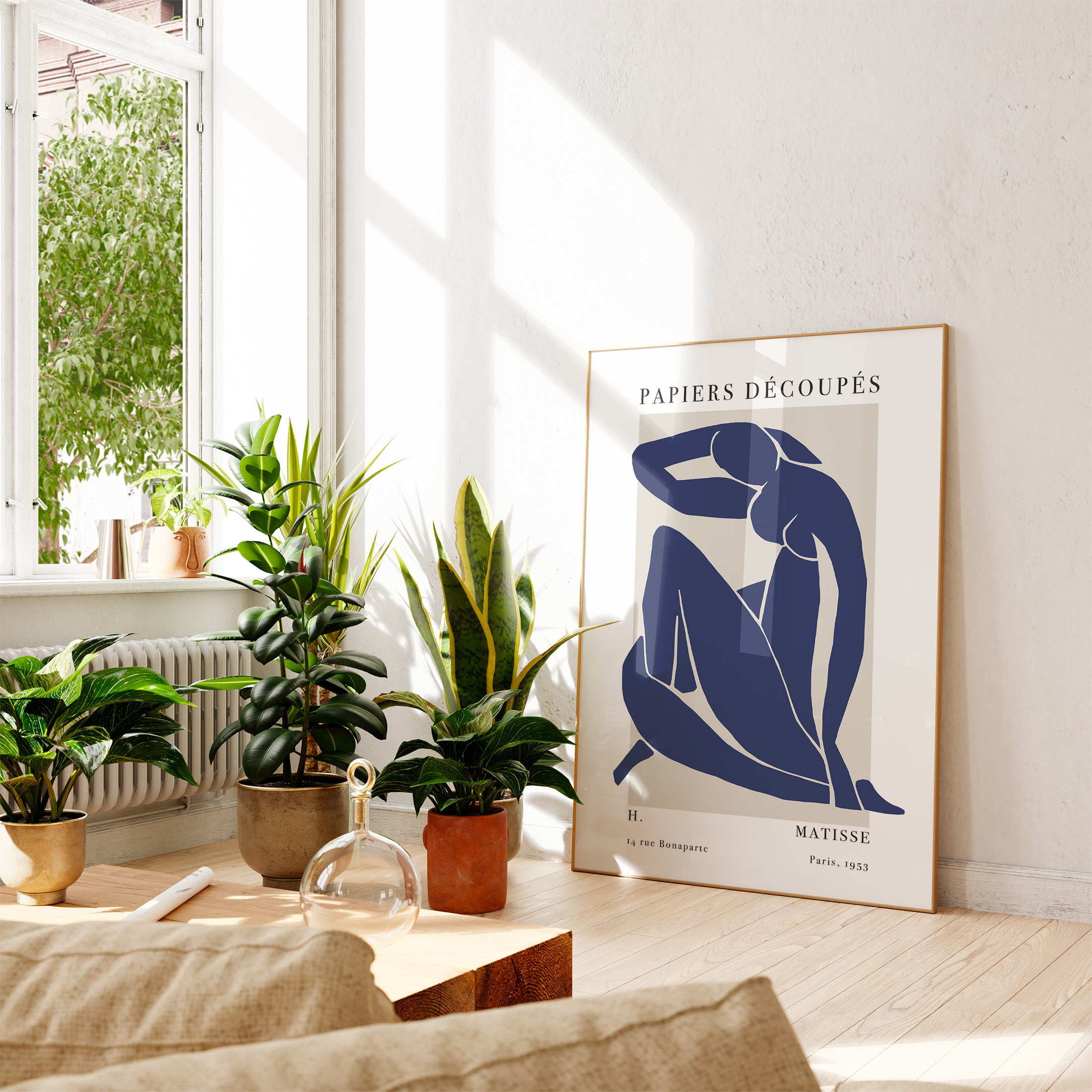 Henri Matisse Lady Blue Poster Vintage Lady Cut-outs Art - Etsy