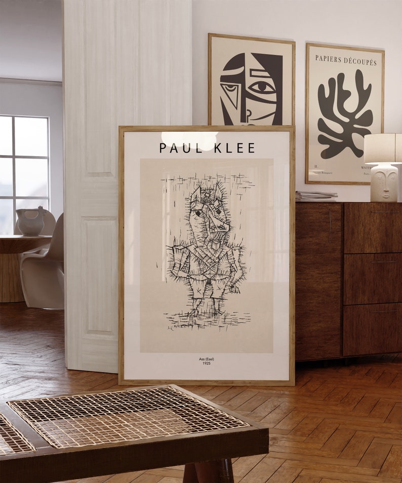 Paul Klee Print, Vintage Poster, Paul Klee Ass Esel Print, Fine Art ...
