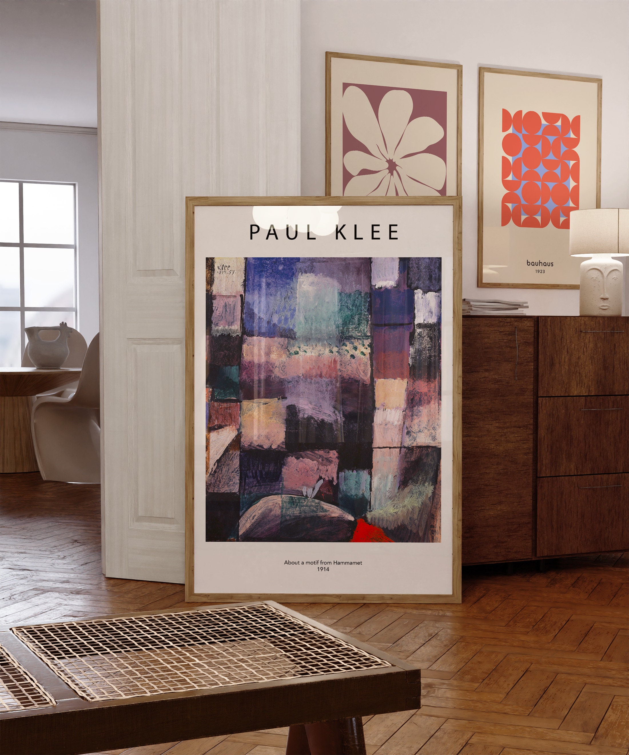 Paul Klee Print, Retro Poster, Paul Klee a Motif of Hammamet, Fine Art ...