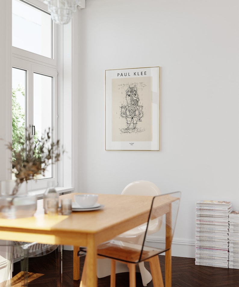 Paul Klee Print, Vintage Poster, Paul Klee Ass Esel Print, Fine Art ...