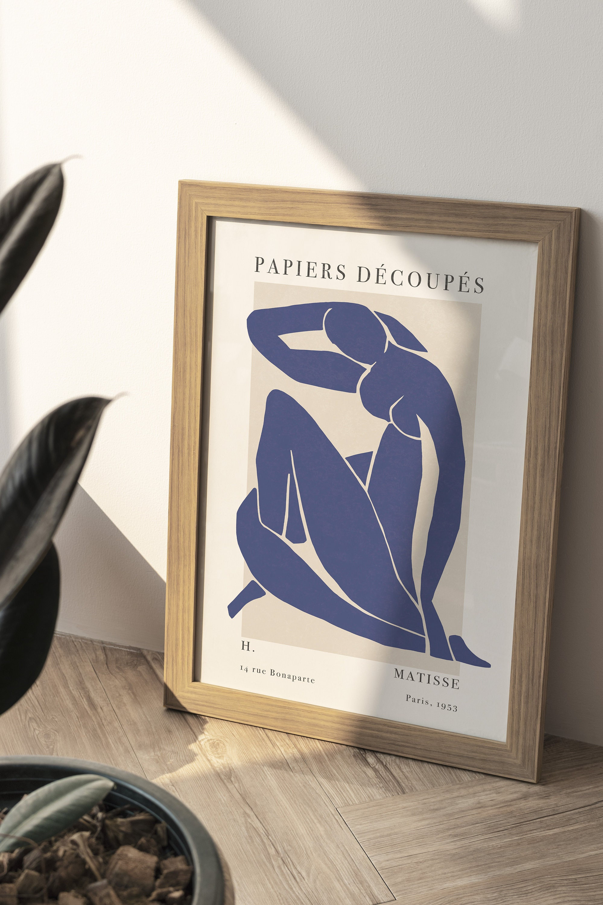 Henri Matisse Lady Blue Poster Vintage Lady Cut-outs Art - Etsy