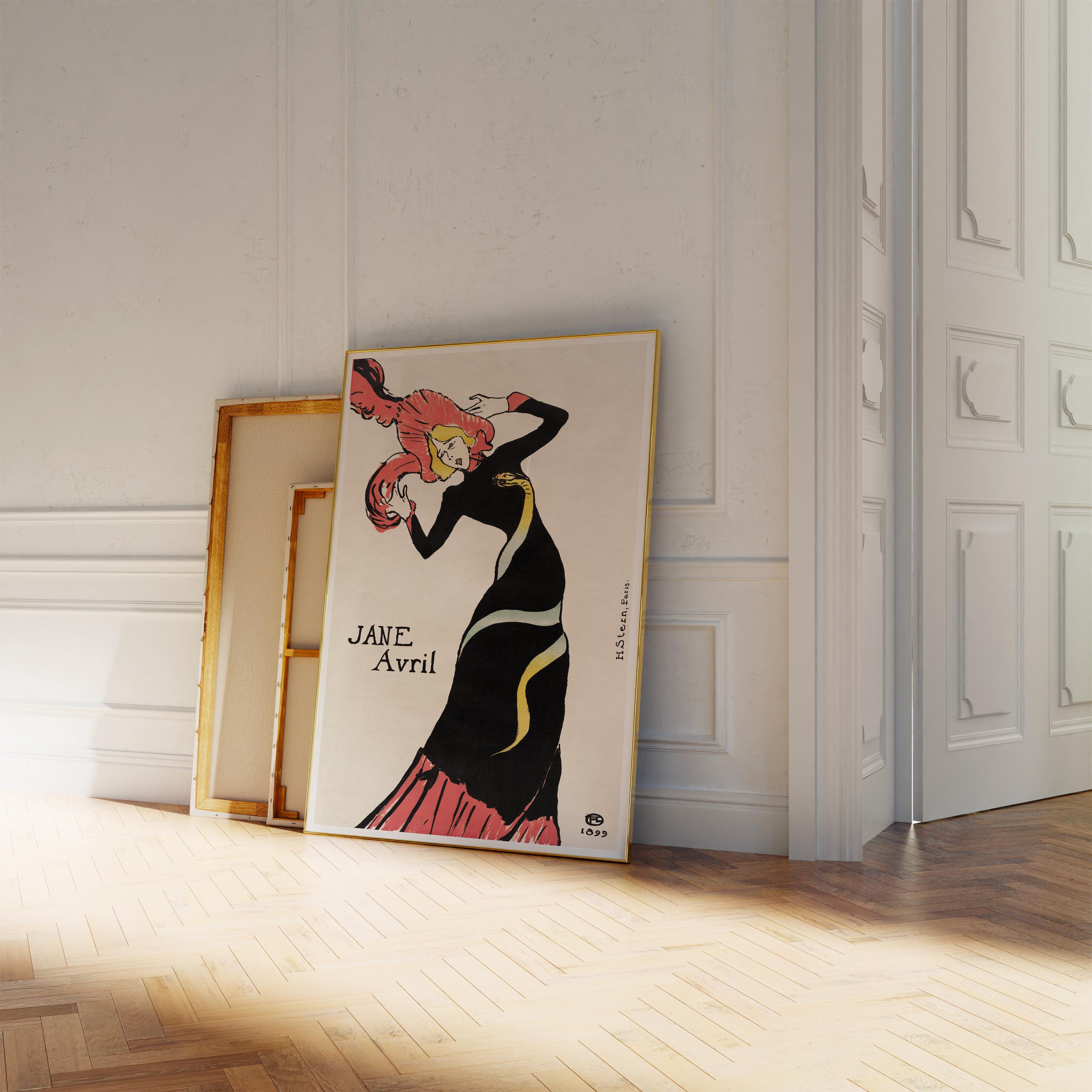 Vintage French Poster, Abstract Illustration, Retro Wall Art, Moulin ...