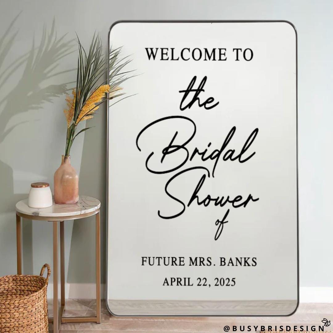 Welcome to the Bridal Shower of Custom Bridal Shower Sign Acrylic ...