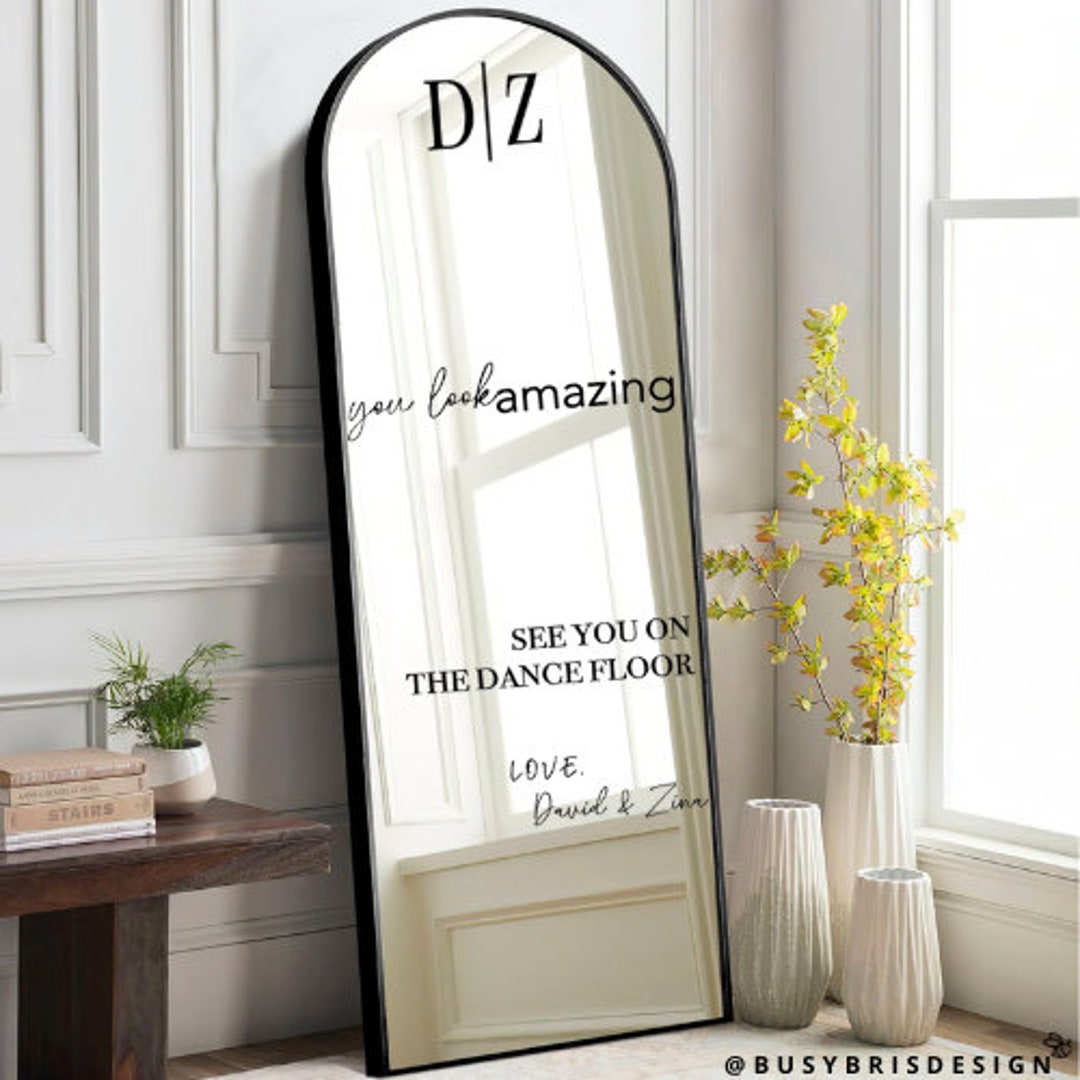 You Look Amazing - Personalized Custom Wedding Selfie Mirror / Wall ...