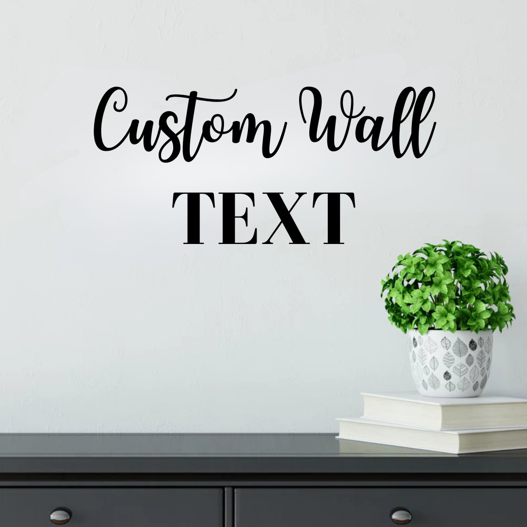 Custom Wall Text Design | Personalized Wall Text | Company Wall Design ...