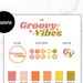Groovy Vibes Canva Brand Board Template Groovy Color Palette Font ...