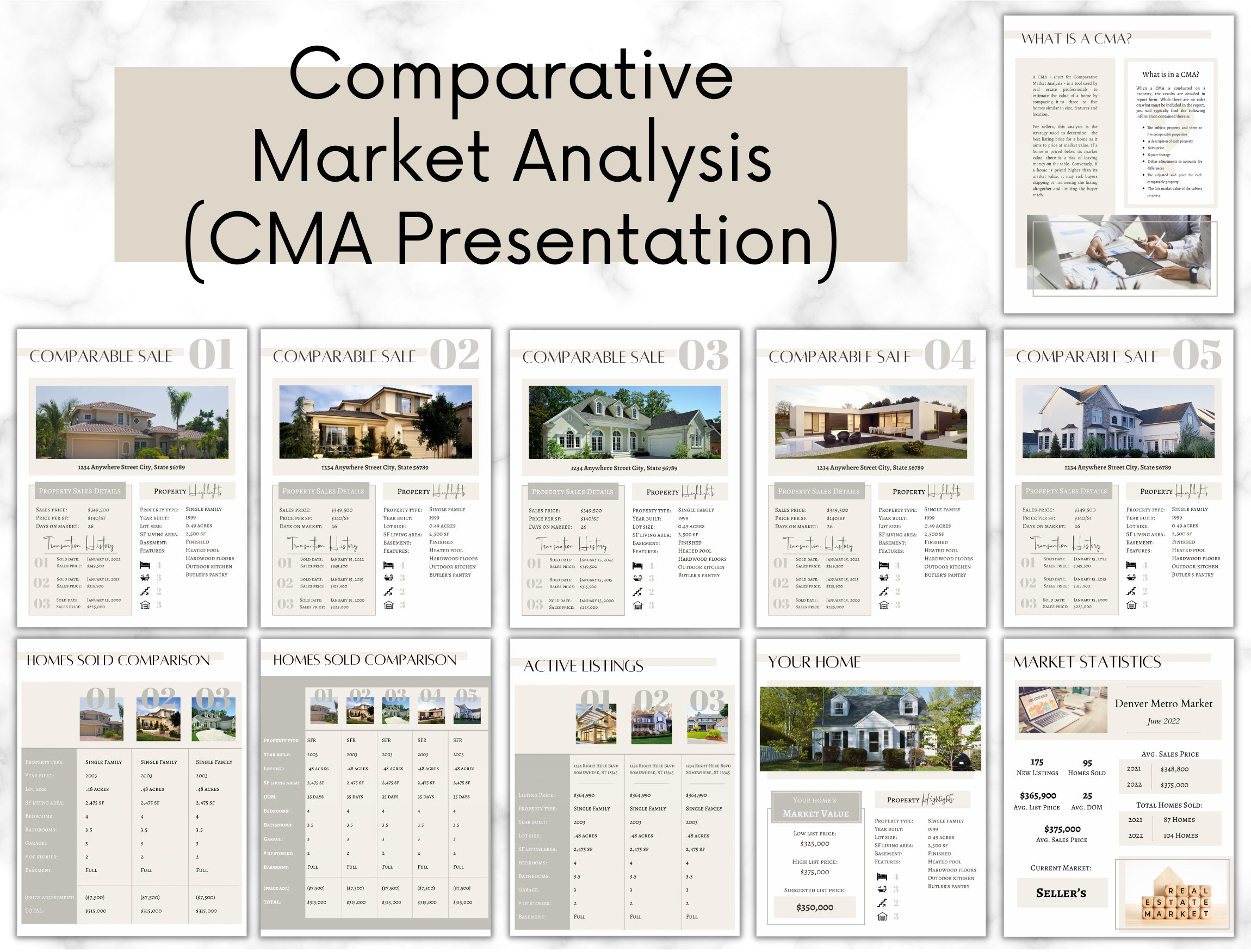 Real Estate Buyer Guide Seller Guide Mortgage Guide CMA Listing ...