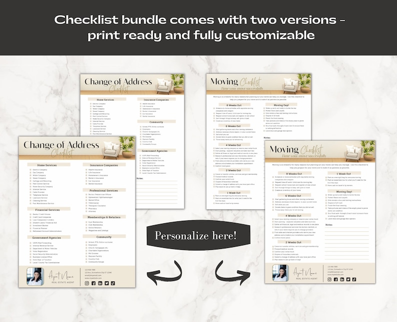 Real Estate BUYER and SELLER Checklist Bundle | Editable in Canva - Etsy