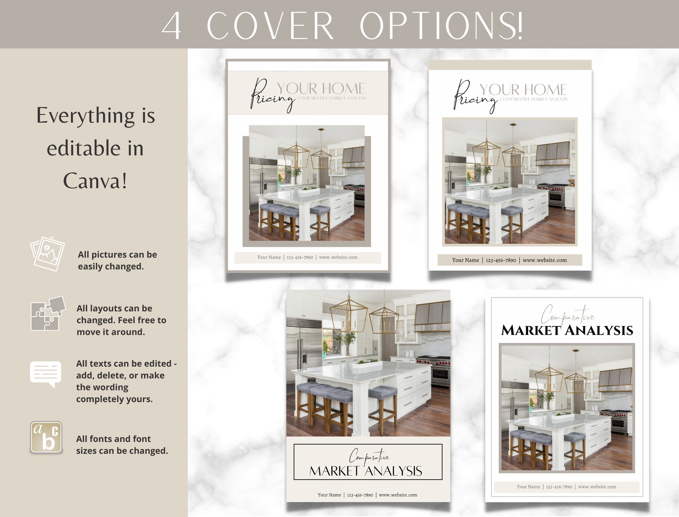 Real Estate CMA Packet | Comparative Market Analysis | Canva Template ...