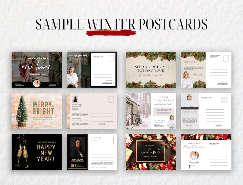 Real Estate SEASONAL & HOLIDAY POSTCARDS | Mailer Marketing | Farming ...