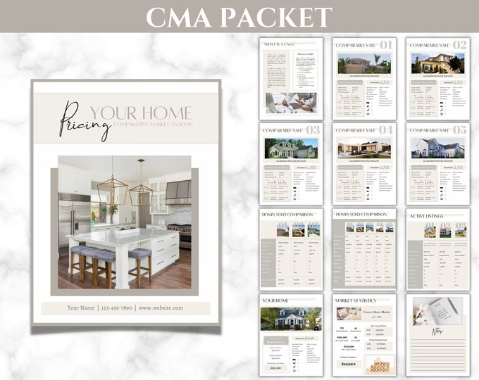 Comparative Market Analysis Flyer CMA Handout Real Estate CMA Flyer ...