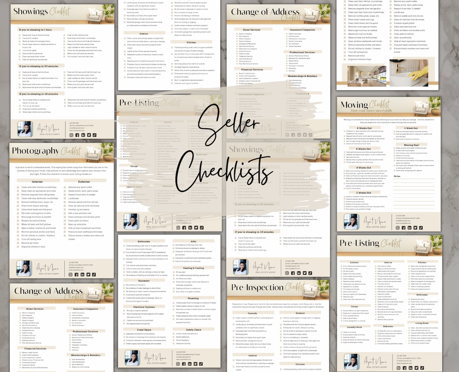 Real Estate BUYER and SELLER Checklist Bundle | Editable in Canva - Etsy