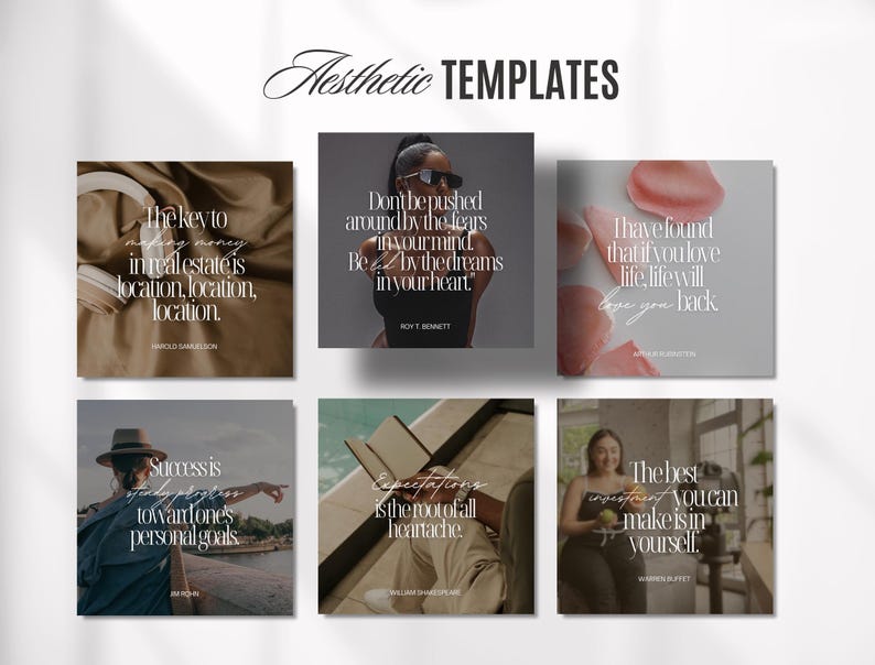 1500 Social Media Templates | Quotes | Lifestyle, Business, Wealth ...