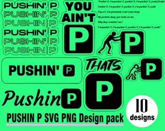 Pushing P Decal - Etsy