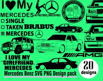 Mercedes Benz Svg - Etsy