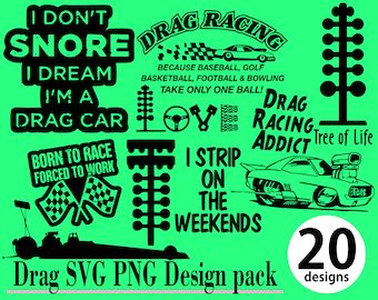Drag Racing Svg - Etsy