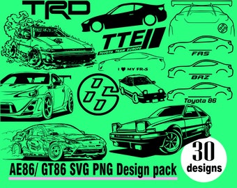 Toyota Corolla Ae86 Svg - Etsy
